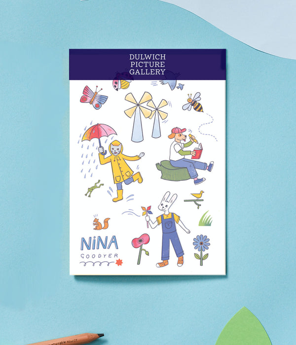 Nina Goodyer x DPG A5 Sticker Pack – Dulwich Picture Gallery Shop