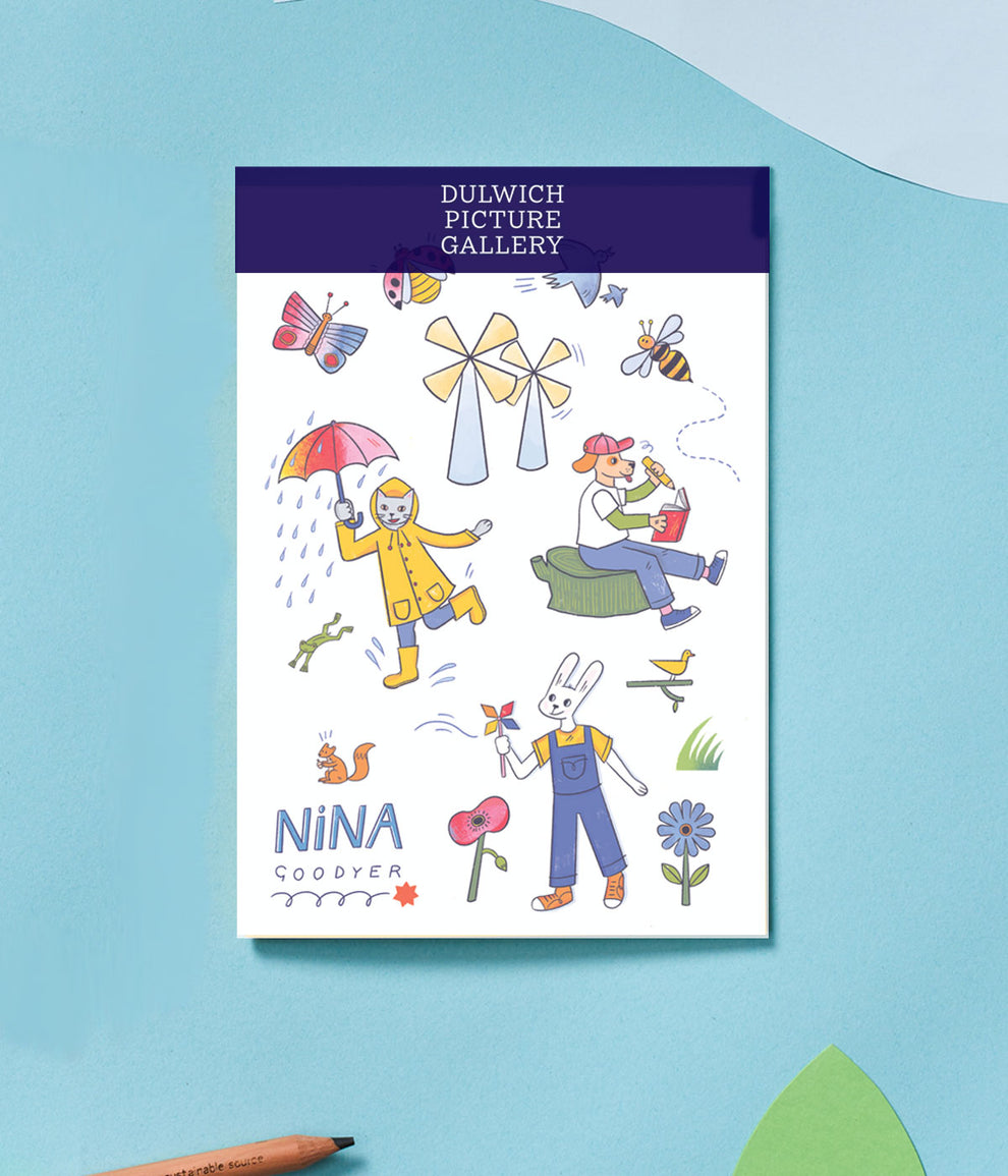 Nina Goodyer x DPG A5 Sticker Pack – Dulwich Picture Gallery Shop